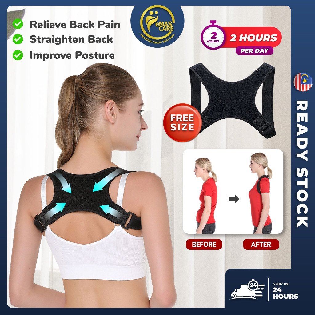 Posture Corrector Back Support Brace Back Shoulder Belt Body Spine Back ...