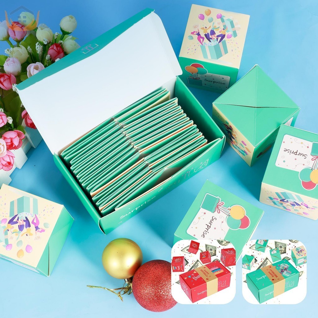 20Pcs Bouncing Gift Box Set DIY Pop Up Birthday Surprise Gift Box ...