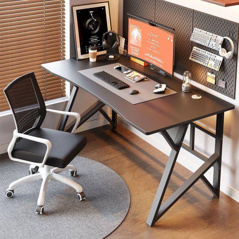 desktop, home esports desk, chair, bedroom, simple desk, work desk ...