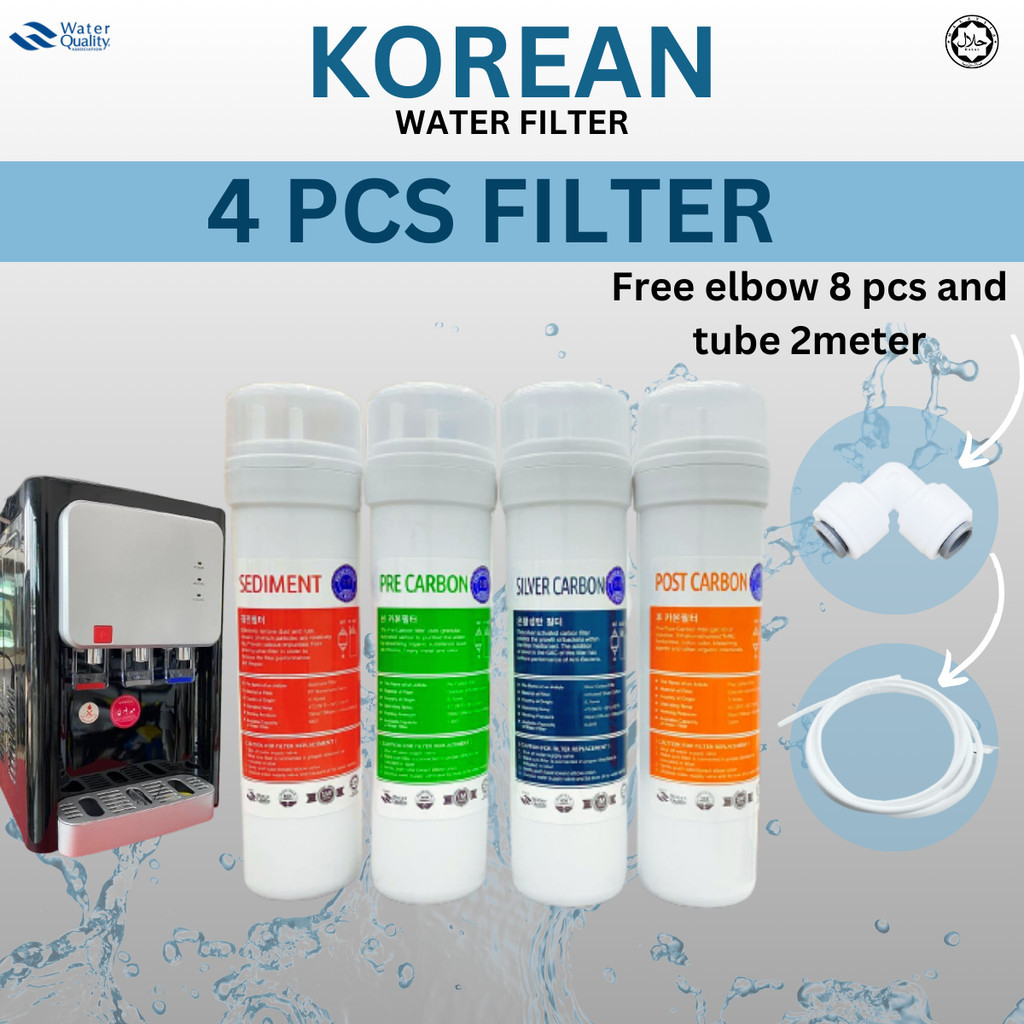 Water Filter Mineral Set 8" 4 Stage Halal Filtration System with Free ...