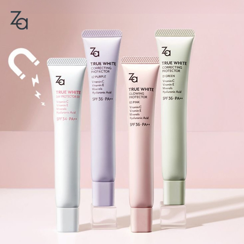 Za Isolation Cream 隔离霜防晒妆前乳均匀肤色 Makeup Primer Sunscreen Three-In-One ...