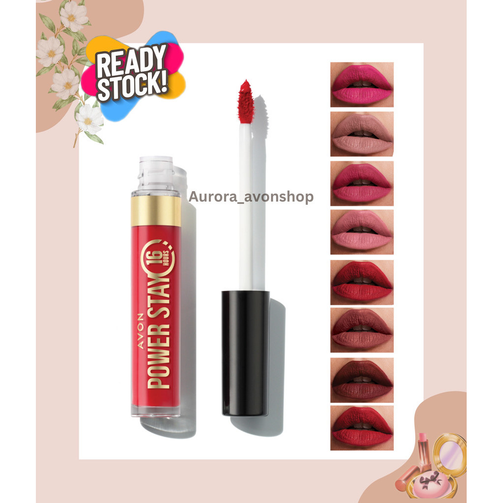 Powerstay Liquid Lip 16 Hours Longwear 7ml Avon Product | Shopee Malaysia