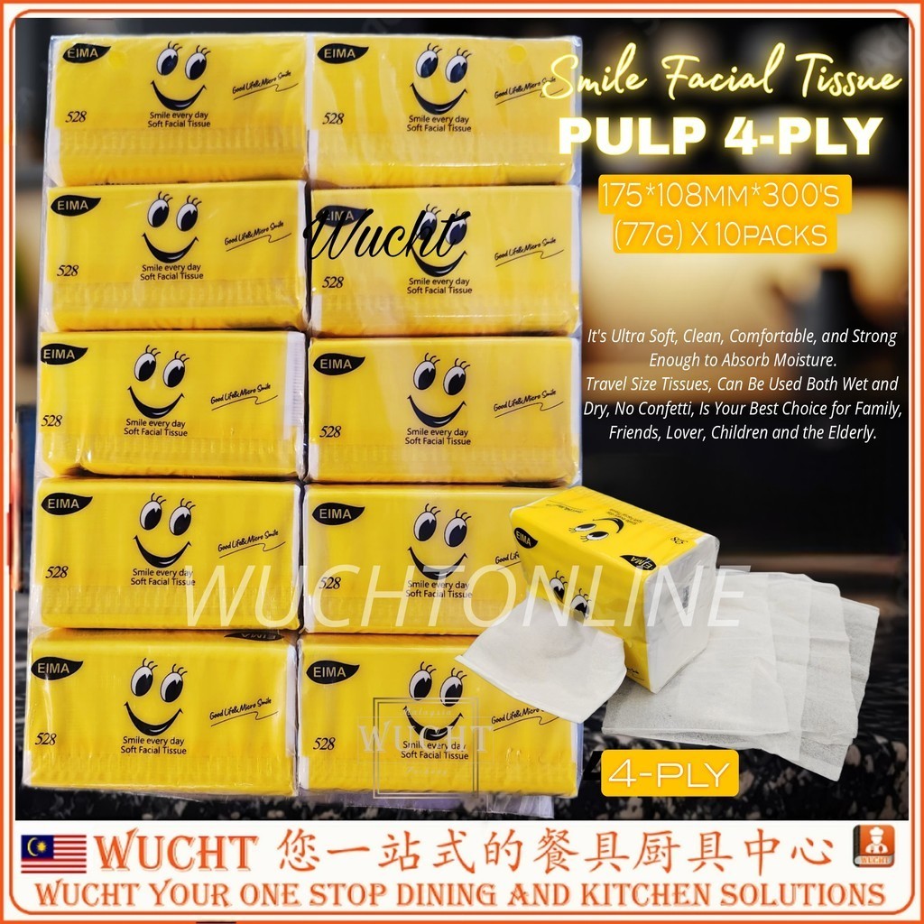 【WUCHT】120packs Of 300's 4-ply Tissue Thick Pulp Tissue Paper Soft ...