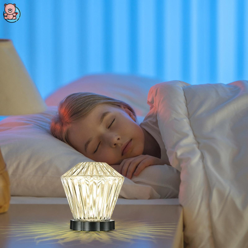 [YK]Neamou LED Rose Crystal Table Lamp | Romantic LED Color Changing ...