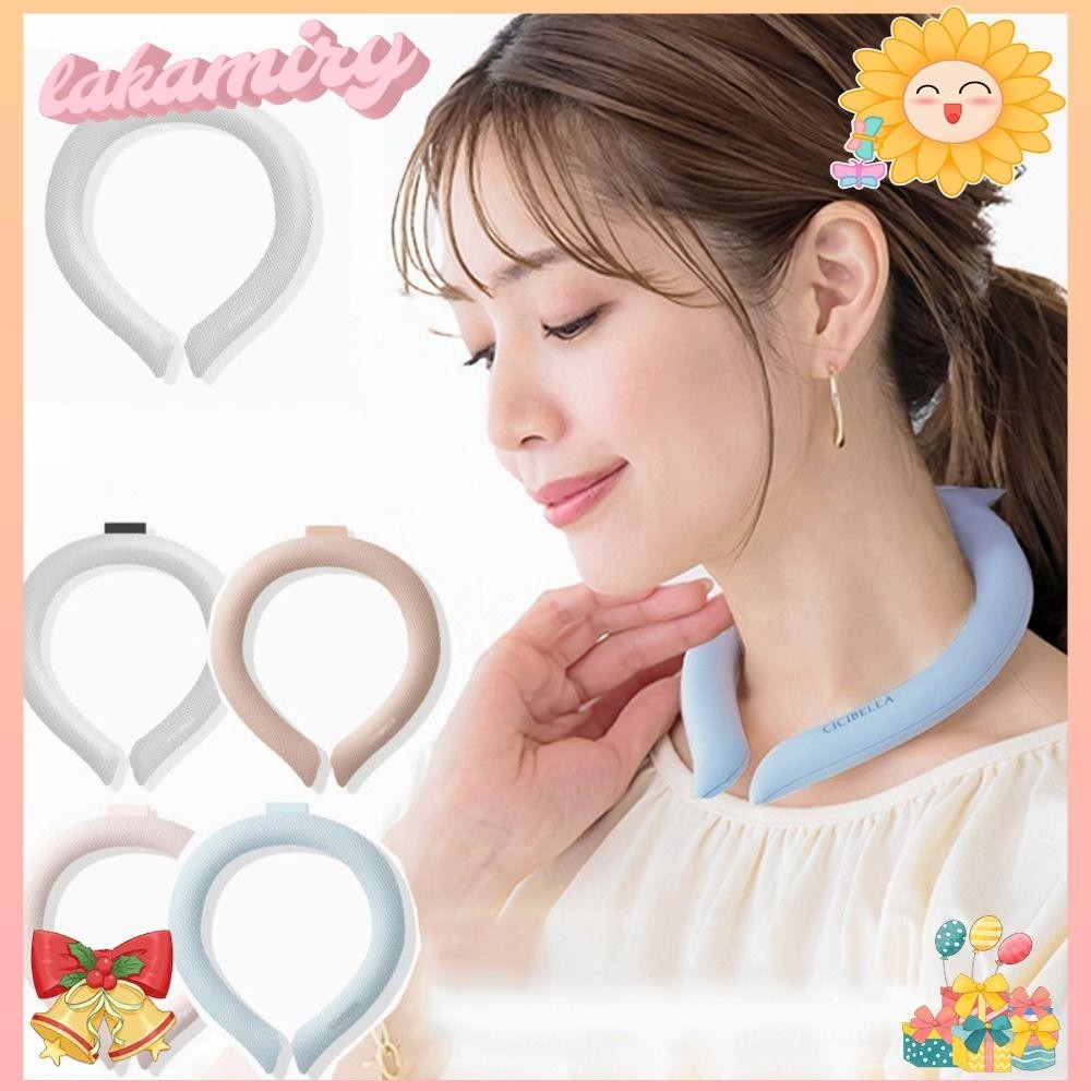 LAKAMIRY Cooling Neck Wraps Ring, Ice Pack Tube Freeze Cool Neck Band ...