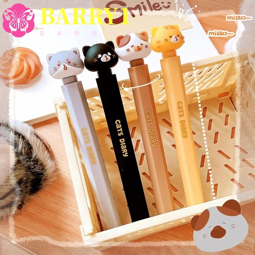 BARRY1 Lovely Kitty Pen, Kawaii 0.5mm Cute Cat Gel Pen, Creative Pretty ...