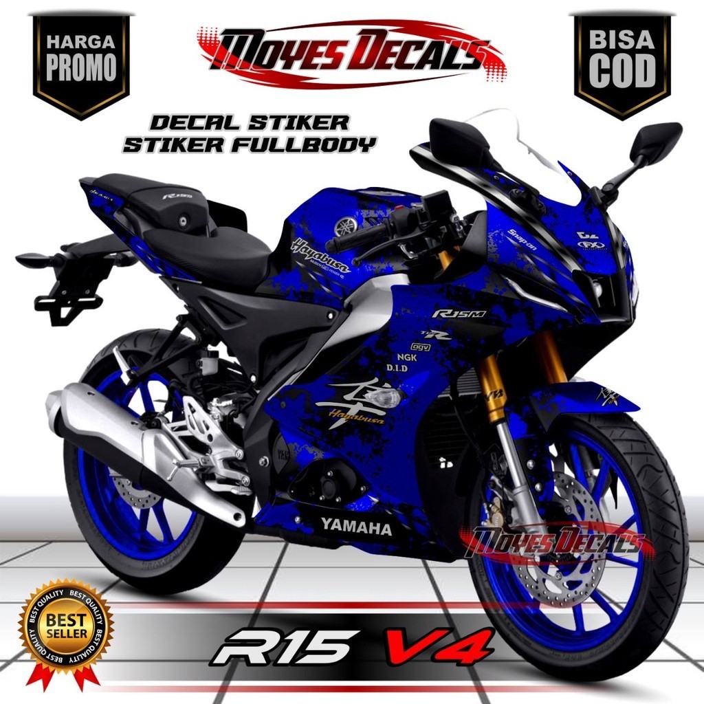 Decal R15 V4 Strifing R15 V4 Sticker Dekal Yamaha New R15 V4 Full Body ...