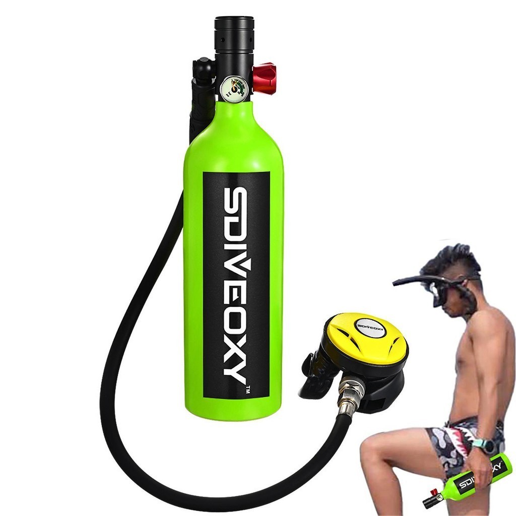 Mini Scuba Tank 1L Scuba Swimming Tank Underwater Diving Breathing ...