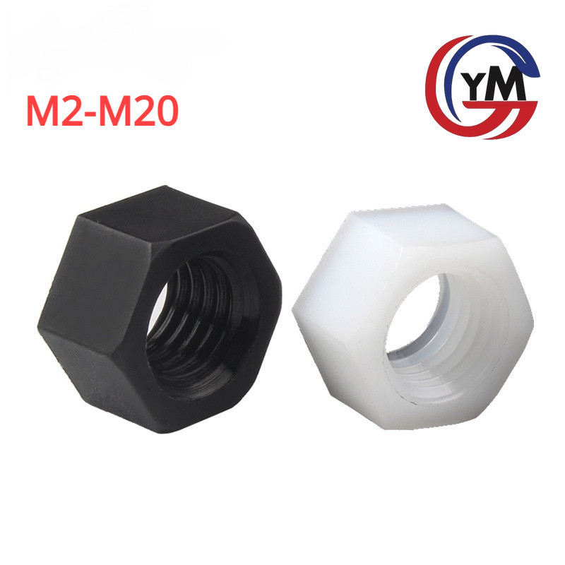 【YMH】Thread nylon hex nut plastic hex nut, metric M2-M20 | Shopee Malaysia