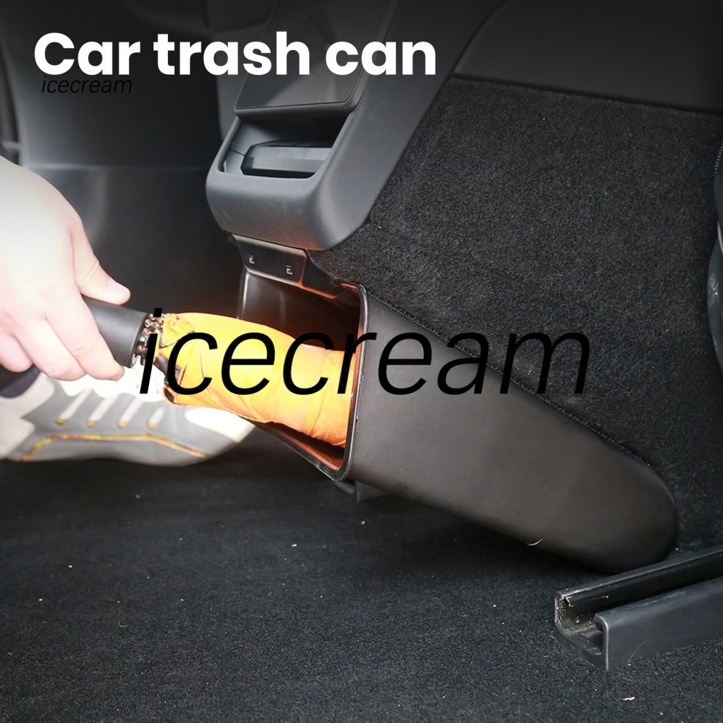 Car Trash with Lid Rear Center Console Storage Box Tesla Model 3 Rear ...