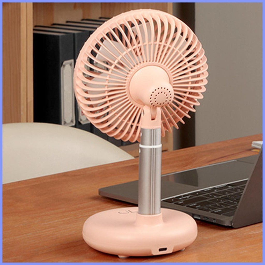 Oscillating Fan Rechargeable Adjustable Desk Pedestal Fan USB ...