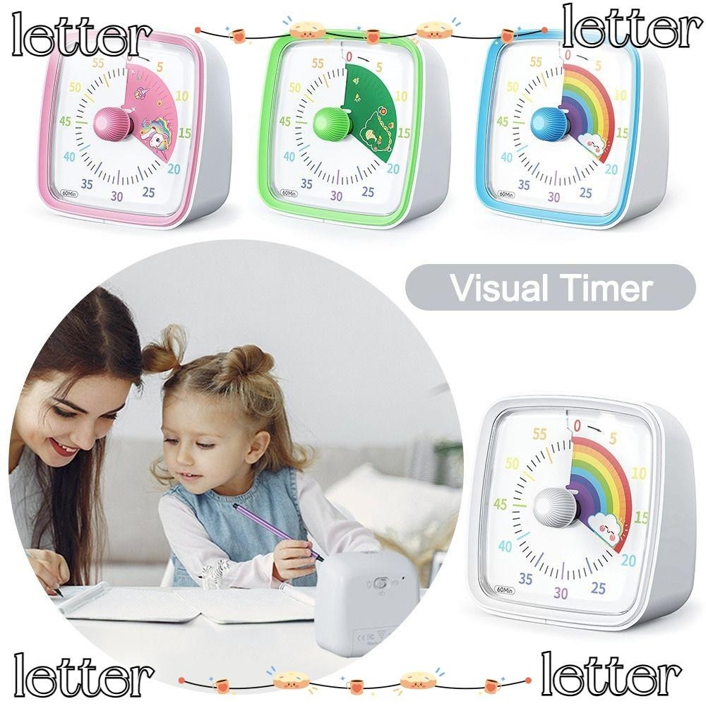 LETTER Classroom Timer, Silent ABS Visual Timer, Cute Time Management ...