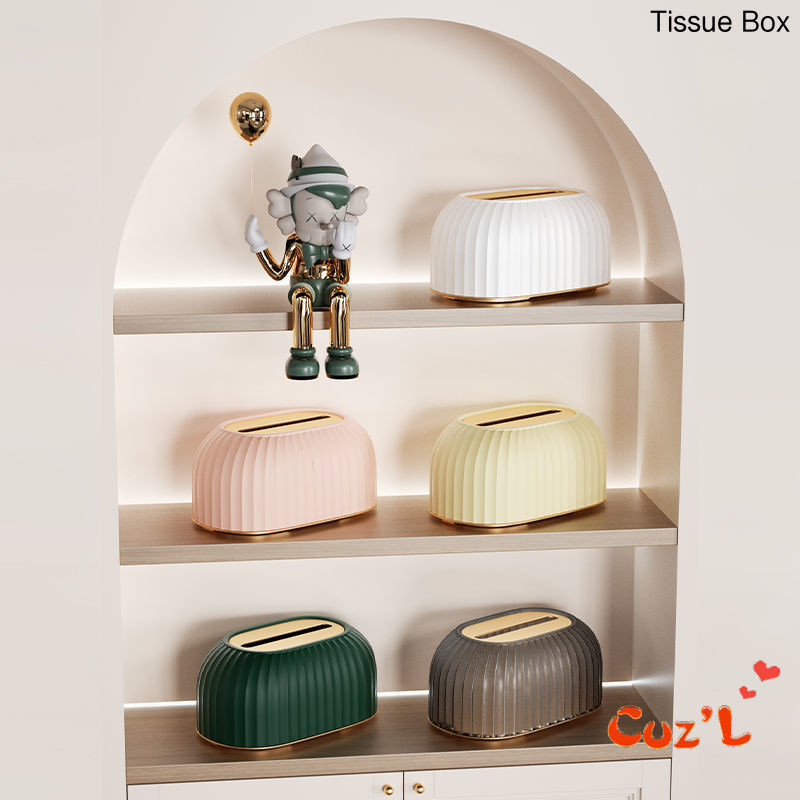 Light Luxury Pure Color Lifting Spring Paper Towel Box Living Room ...