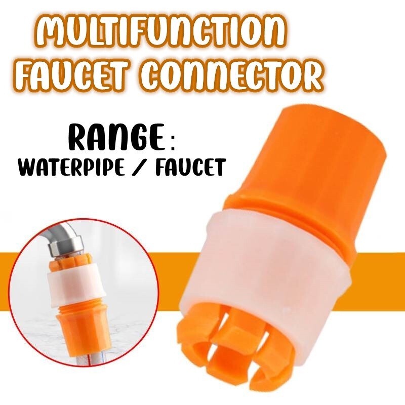 Faucet Hose Quick Connector Adapter Coupling Mesh Water Pipe Fitting ...