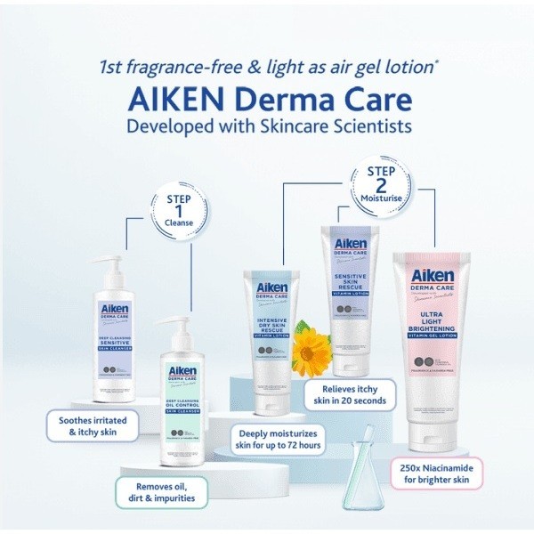 Aiken Derma Care Ultra Light Brightening Vitamin Gel Lotion 100g ...
