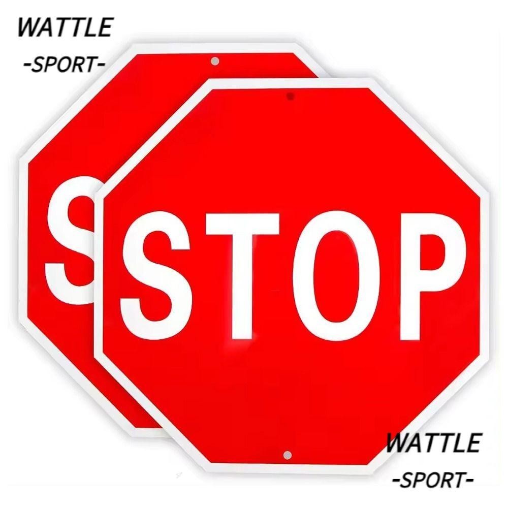 WA-SPORT Stop Sign, Octagon 12" x 12"/30 x 30cm Warning Reflective ...