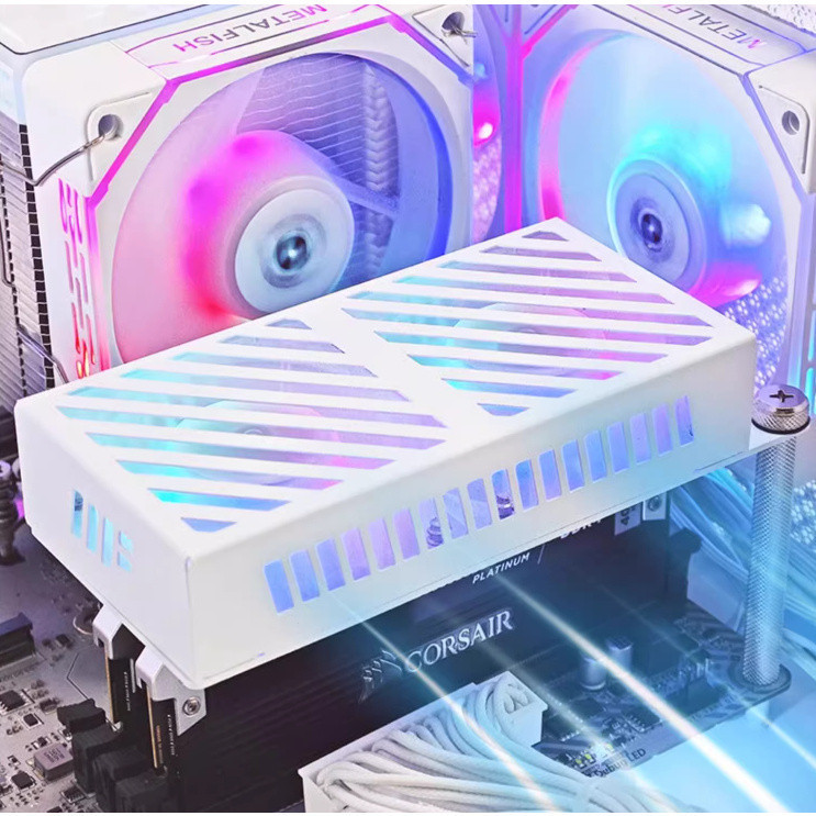 METALFISH X625 memory module heat sink ARGB active cooling temperature ...