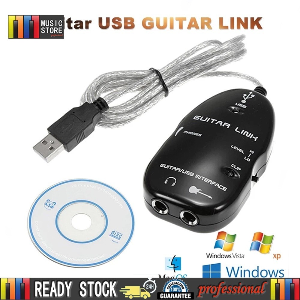【Fast Shipping 】Guitar to USB Cables Audio Connectors Audio Recorders ...