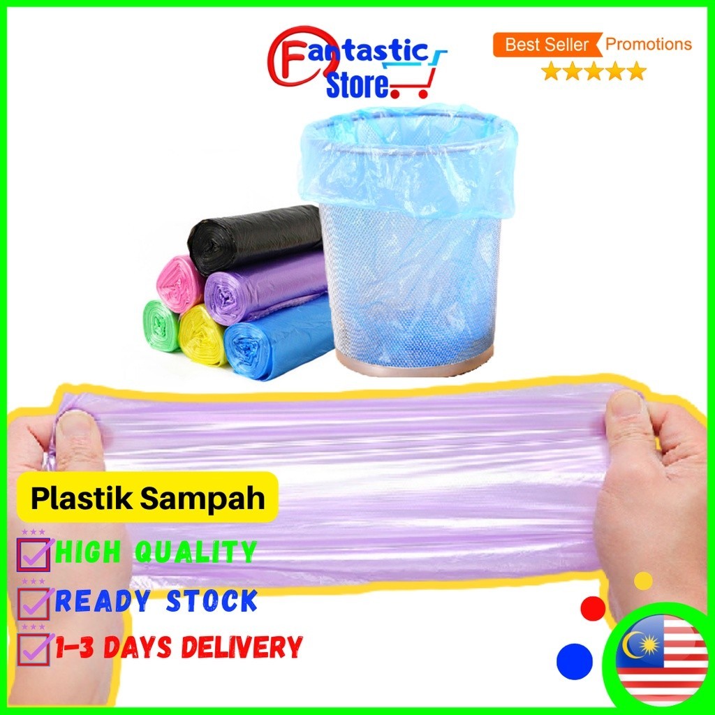 Plastik sampah hitam kecil bekas sampah garbage bag plastic bag rubbish ...