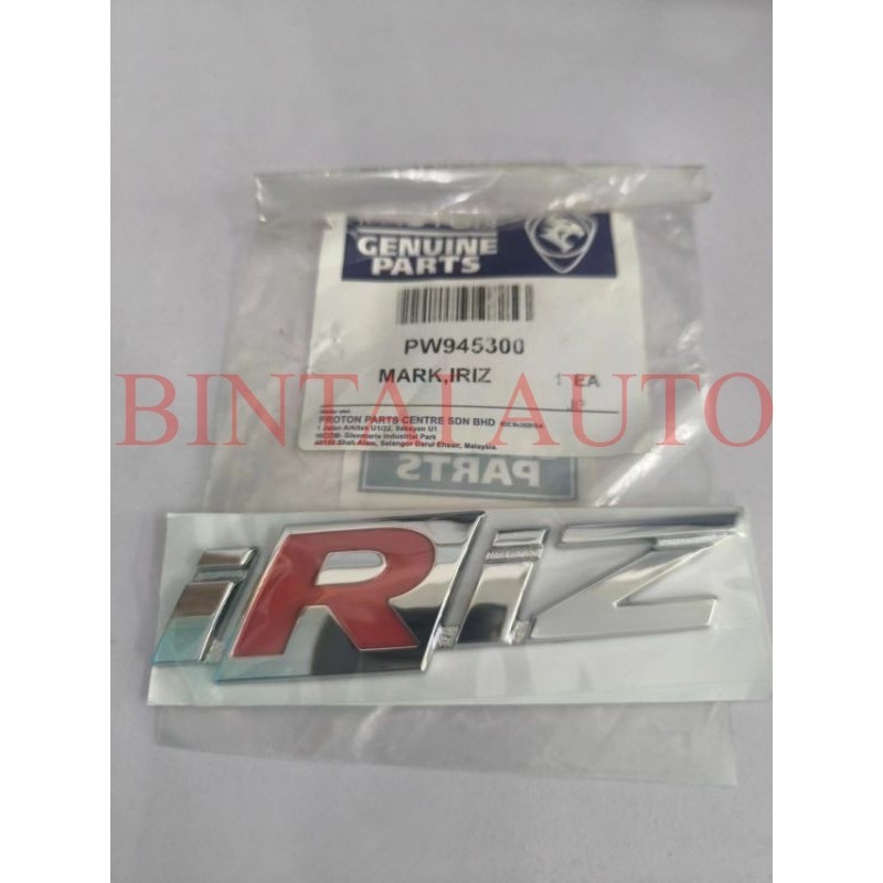 *Original Proton Iriz 2019 Facelift Rear Bonnet Boot Emblem Mark Logo ...