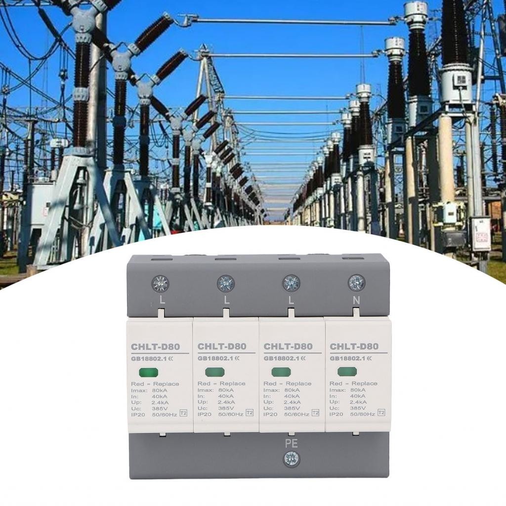 Sinhopsa House Surge Protector AC 385V 40KA To 80KA Modular Structure ...