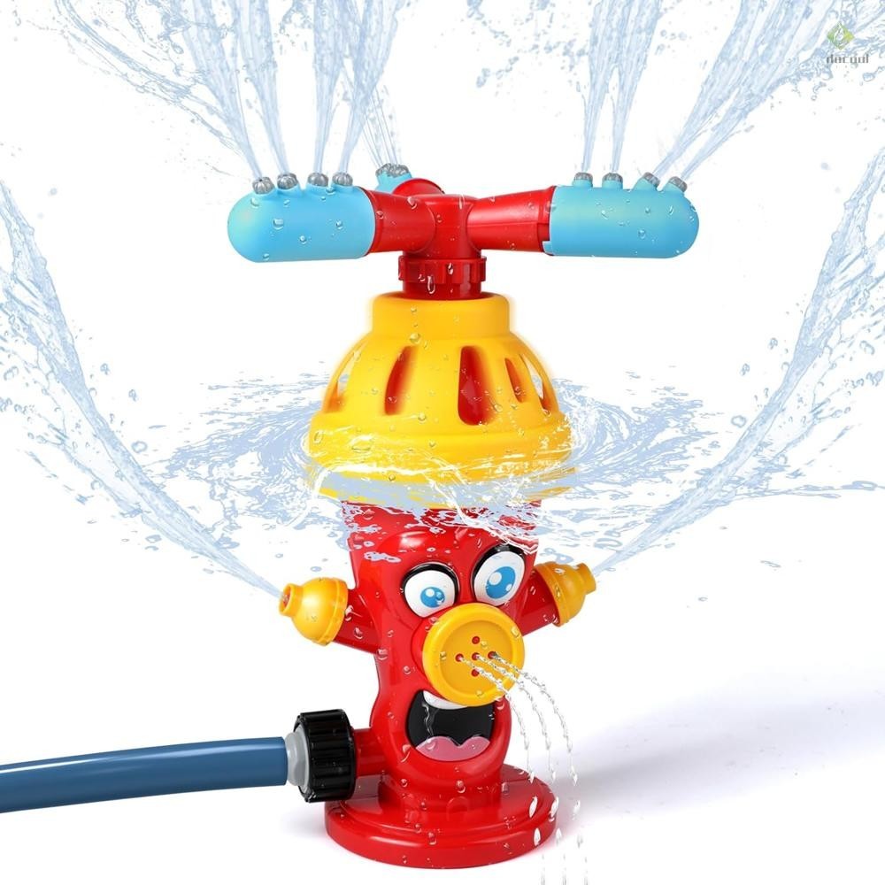 Hydrant Sprinkler for Kids Fun Water Spray Sprinkler with Rotating ...