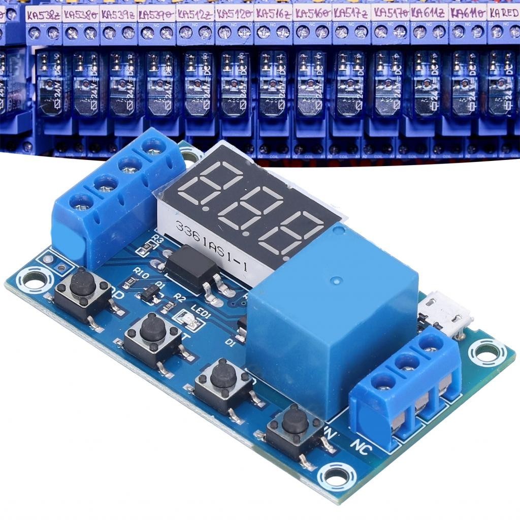 Cancanshop DC 6-30V Relay Module Programmable Delay Off Cycle Timer Disconnect Trigger Opto ...