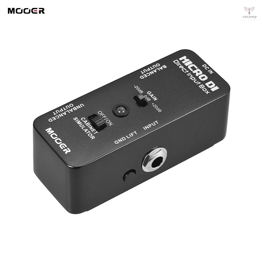 MOOER MICRO DI Cabinet Simulator DI Box Direct Input Box Pedal Full ...