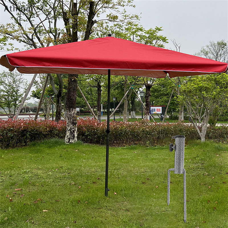 Parasol Insert Umbrella Ground Auger Holder Grass Patio Base Stand ...