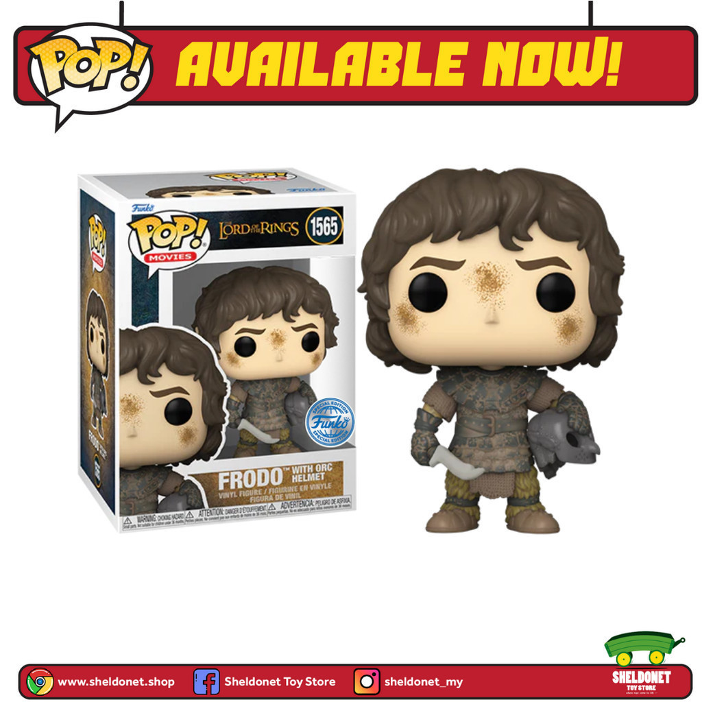 Funko Pop! Movies: Lord Of The Rings - Frodo Baggins With Helmet ...