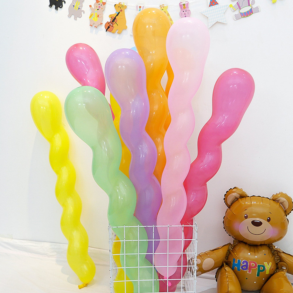 Belon lateks belon spiral panjang 1.8g belon belon susun atur hari jadi ...