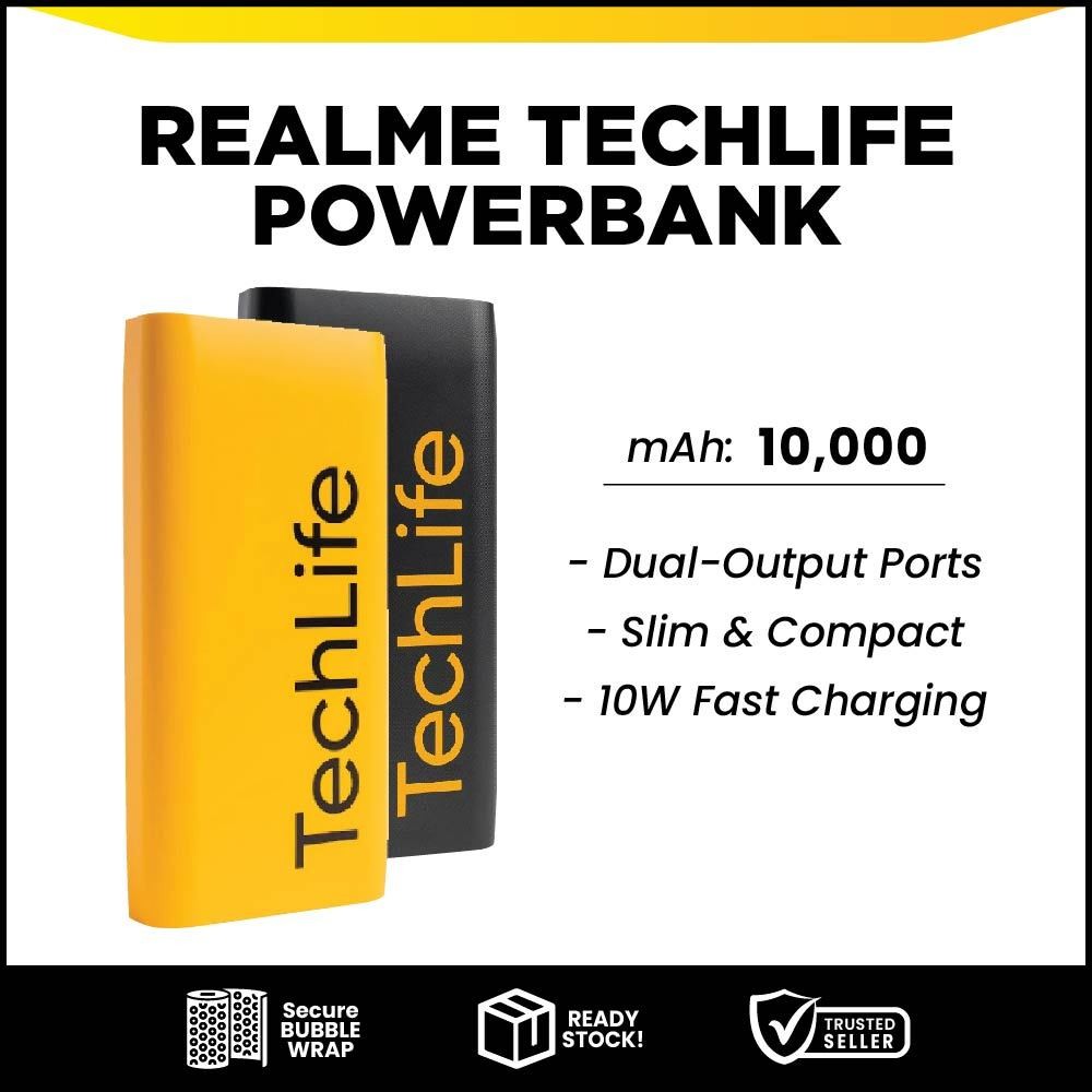 REALME TechLife Powerbank Two-Way Fast Charging (10000mAh) | Shopee Malaysia