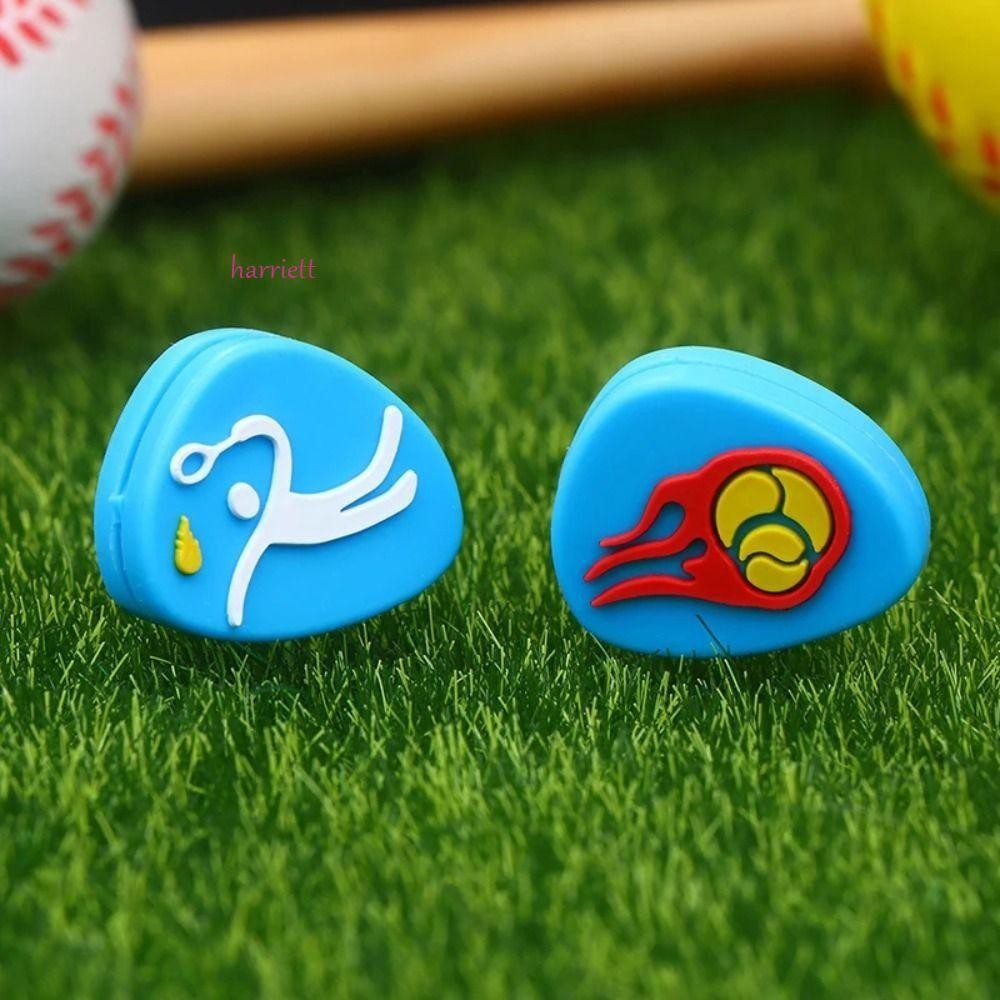 HARRIETT Tennis Racket Shock Pad, Flame Throwing Ball Tennis Shockproof ...