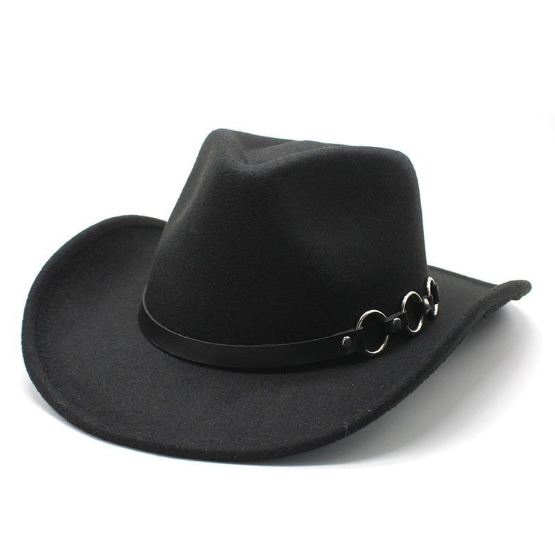 Western Cowboy Knight Hat/New Style Men Women Woolen Top Hat Western ...