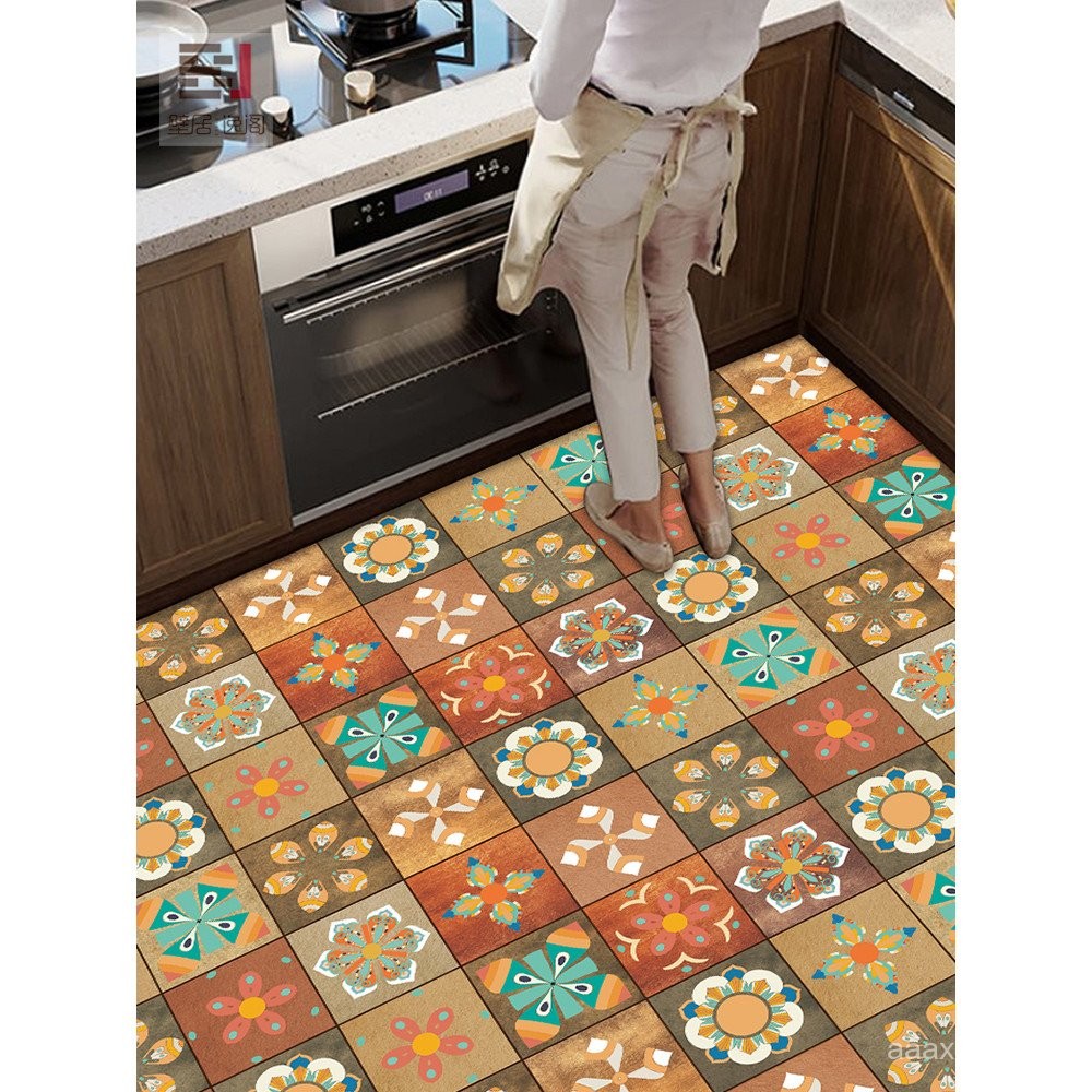 Retro Kitchen Floor Refurbishment Floor Stickers Balcony Floor ...