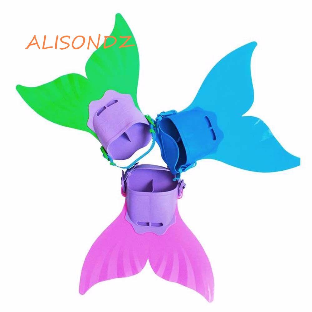 ALISONDZ Swimming Fins Submersible Tail Monofin Adjustable Kids Mermaid ...
