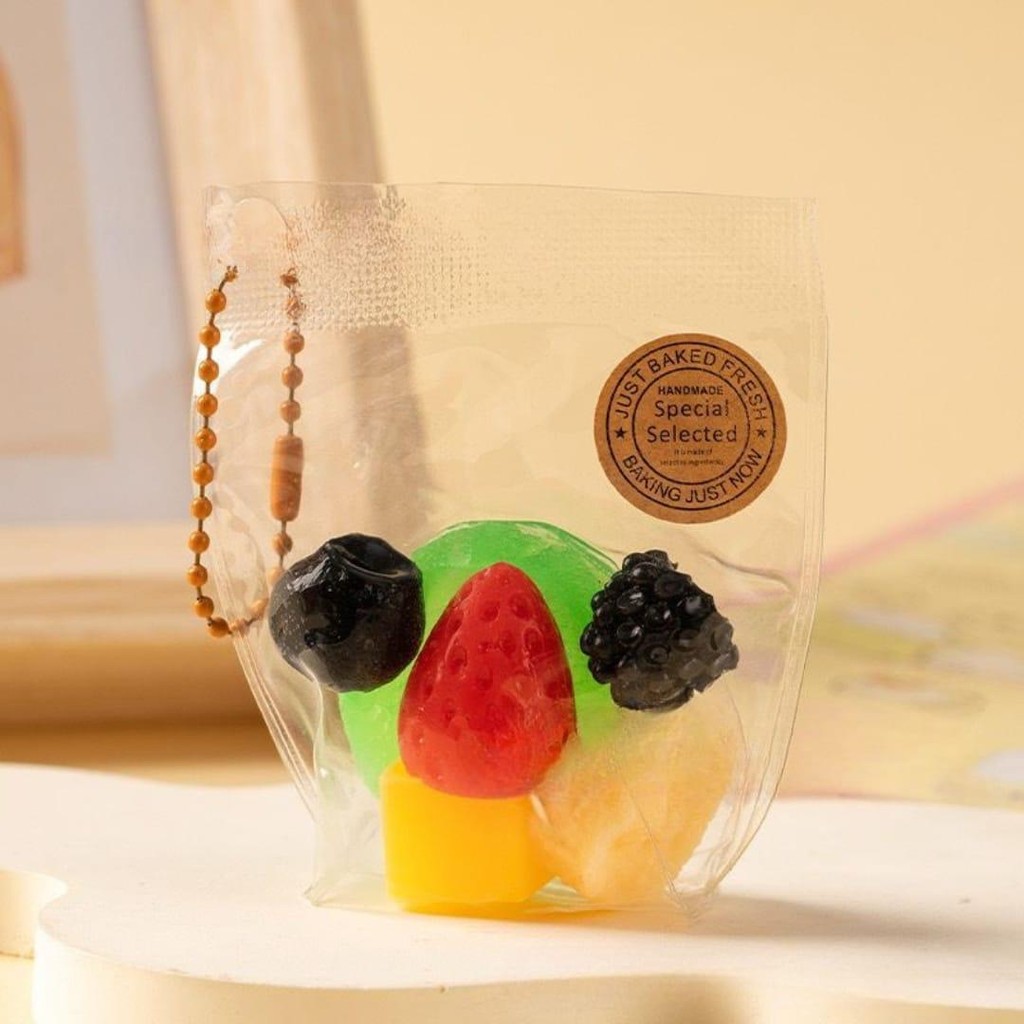 (CFC) Mix FRUIT SALAD TABA SQUISHY children's toy fidget squeezing fine ...
