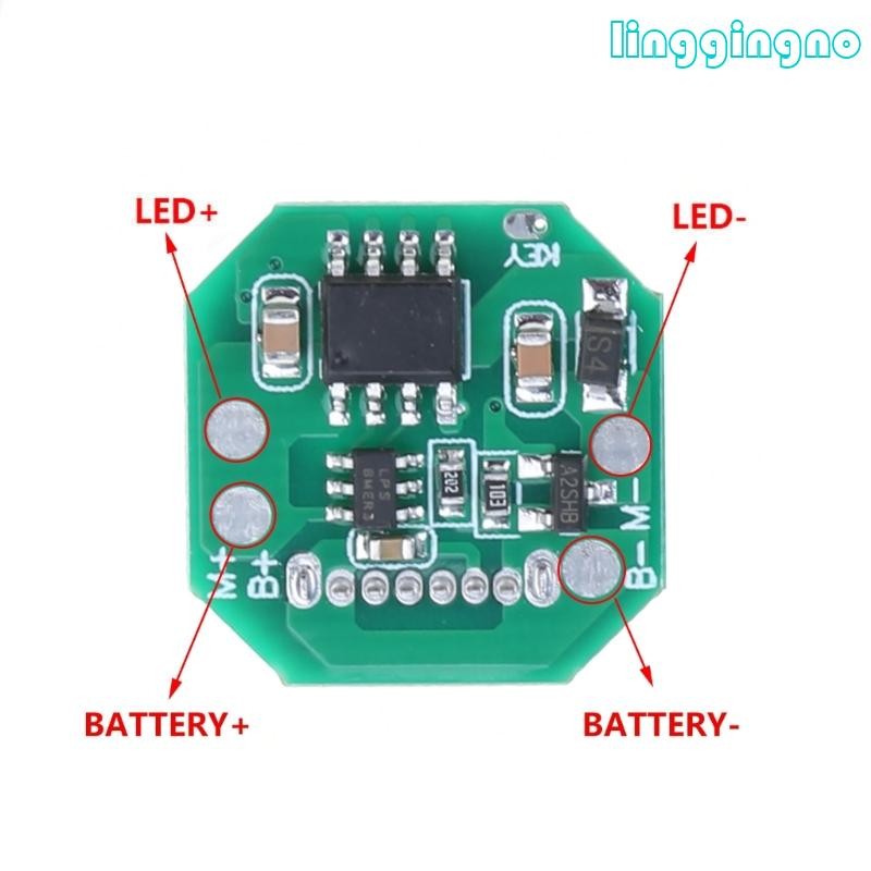 RR Integrated Type C Rechargeable LED Driver Board Flashlight Driver ...