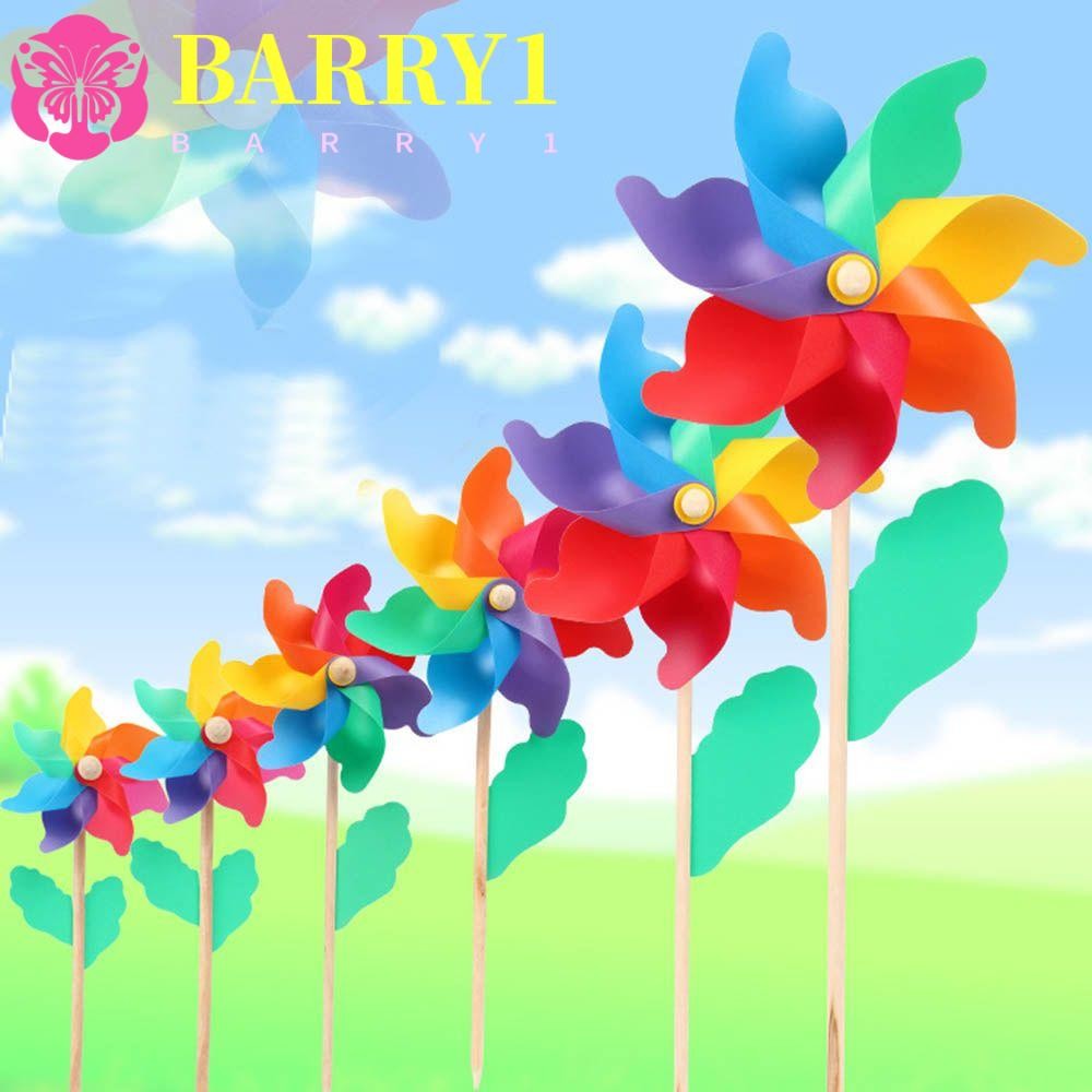 BARRY1 Wind Spinner Party DIY Wood Stick Whirligig Garden Decor ...