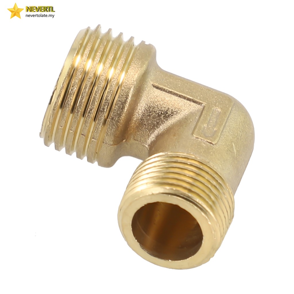 [LUMY] Air Compressor Fittings Brass 20.5*16.5mm Male Thread Elbow ...
