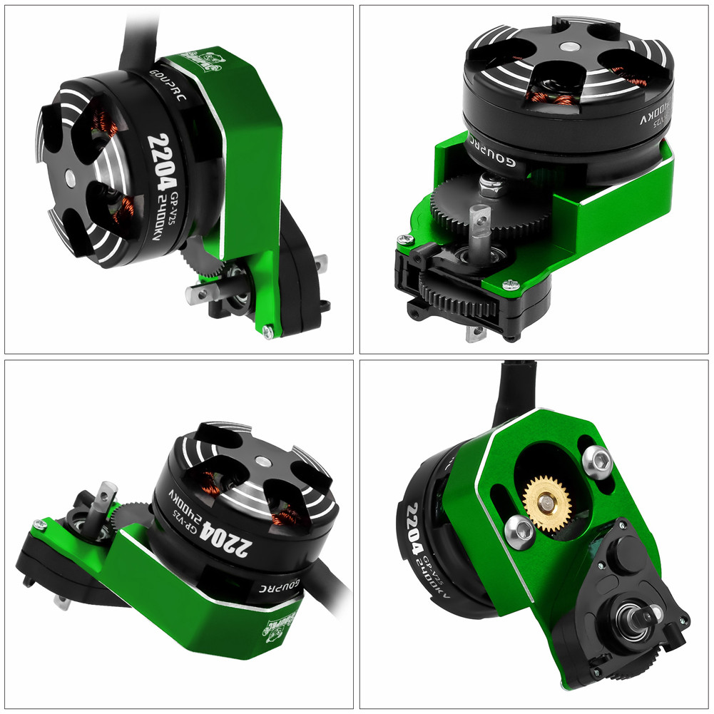 2204 2400KV Brushless Outrunner Motor with Transmission & ESC for SCX24 ...