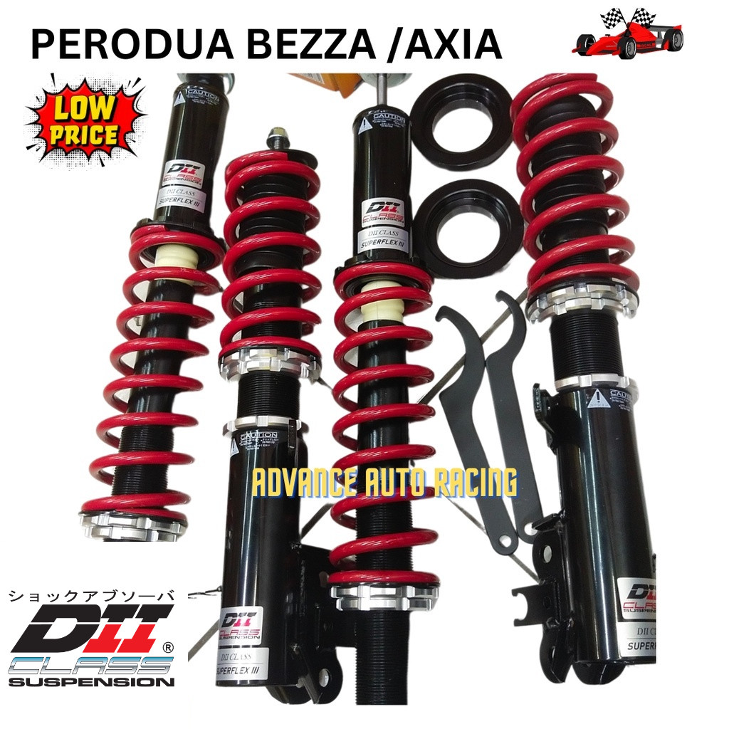 🔥BOLEH SERVICE🔥 Perodua Bezza Axia DII Adjustable Suspension Set Hi Low ...
