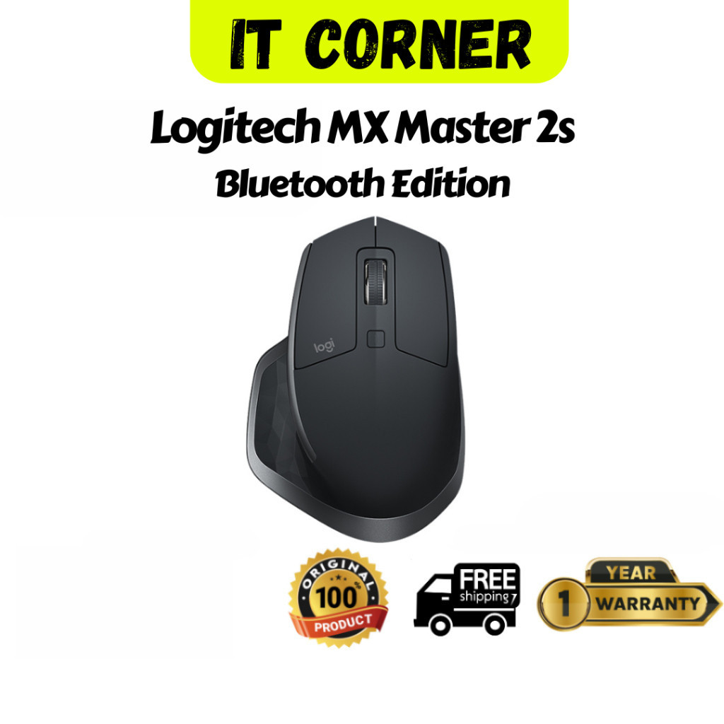 Logitech MX Master 2S Multi-Device Wireless Mouse (Bluetooth Edition ...