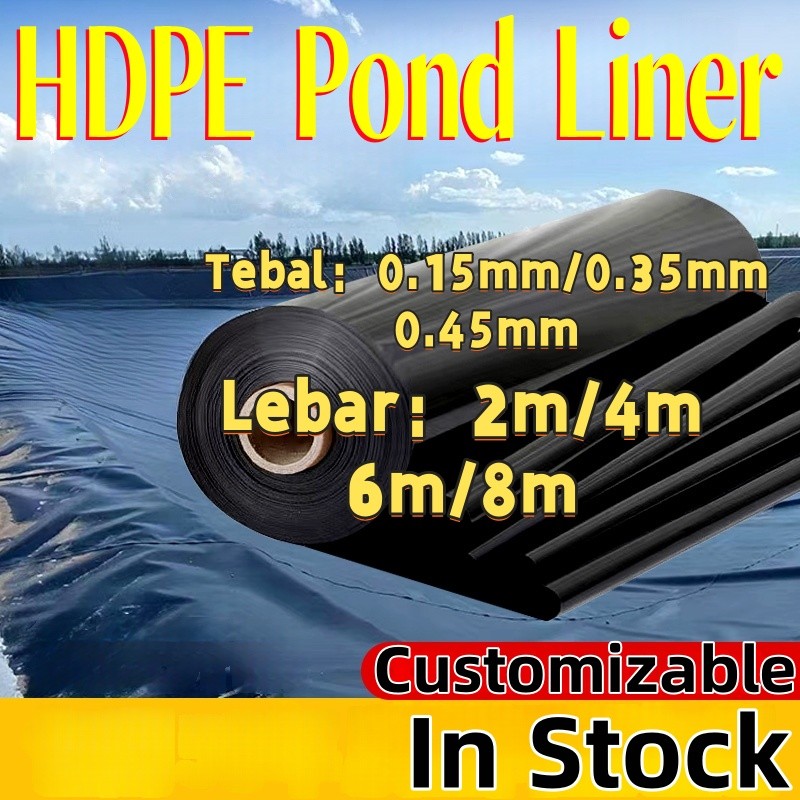 HDPE Pond Liner/ 2m/4m/6m Fish Pond Liner /Kolam Ikan /Tebal Pelapik ...
