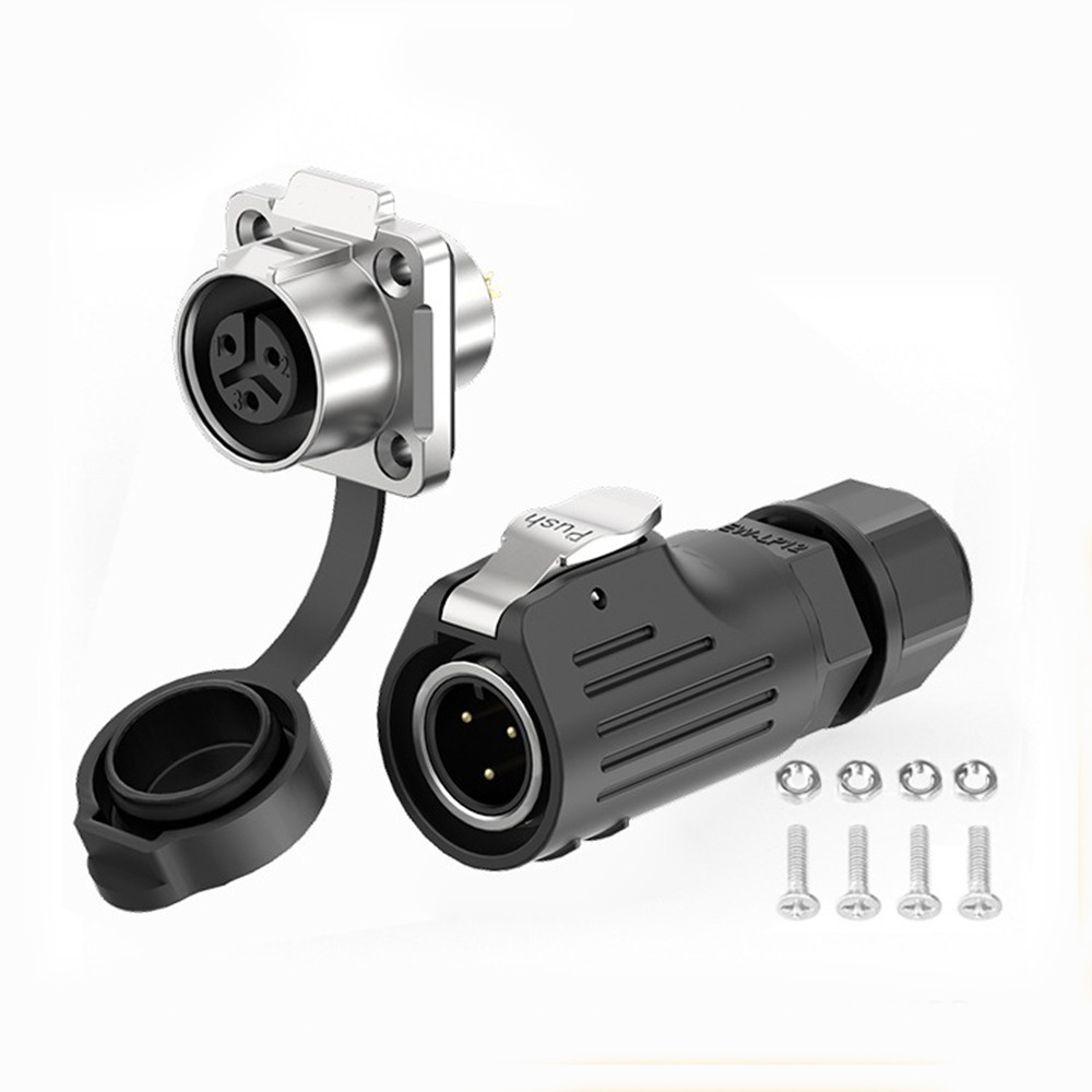 EW-LP12 IP68 Industrial Push Pull Quick Connector Outdoor Tiny ...