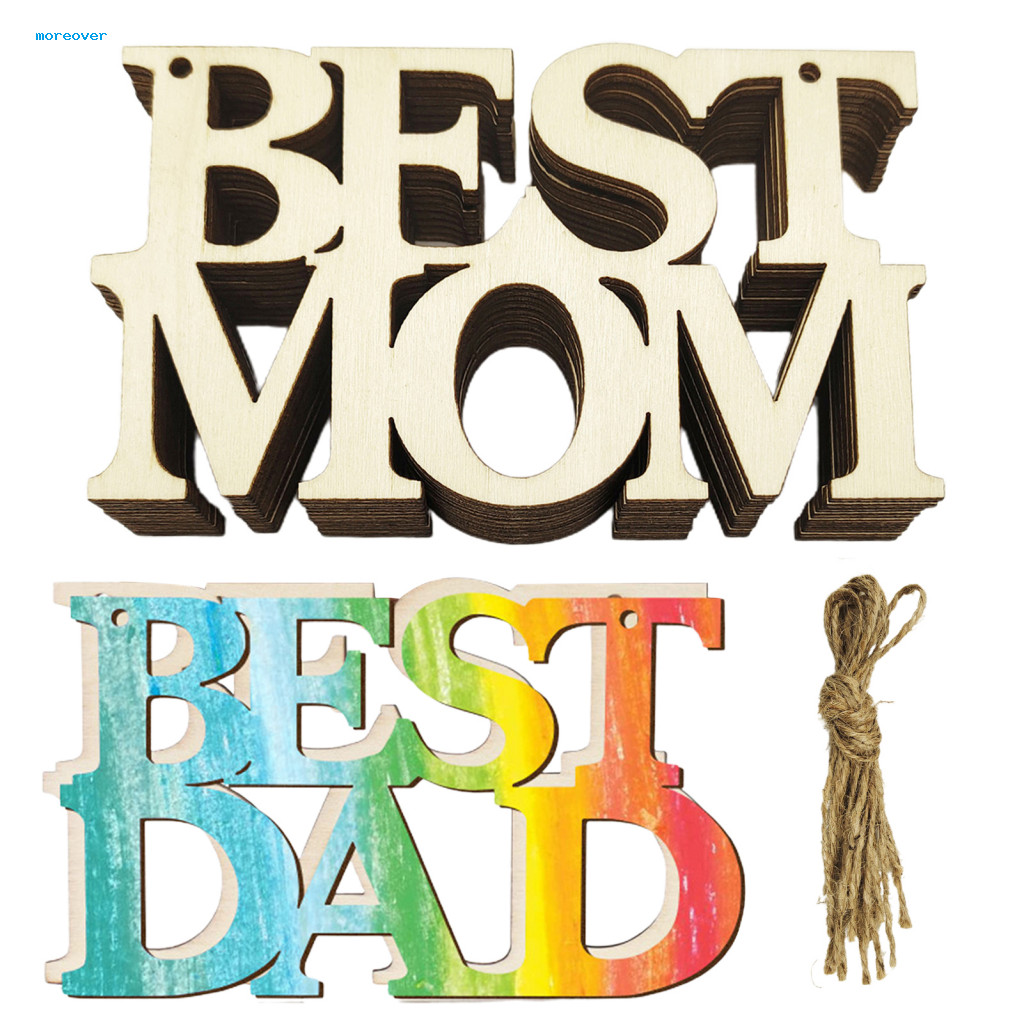 MORE Unfinished Hanging Decorations Decorative Pendant for Mom Diy Best ...