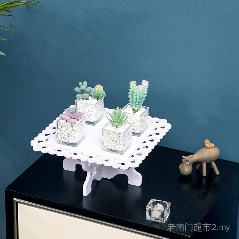 Jufu 10 inci buatan kayu sudut sudut wayar bunga sudut sudut bulat ...