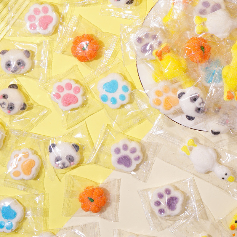[1463 People Collection] Influencer Panda Marshmallow Cute Creative Cartoon Cat Claw Gummy 3D ...