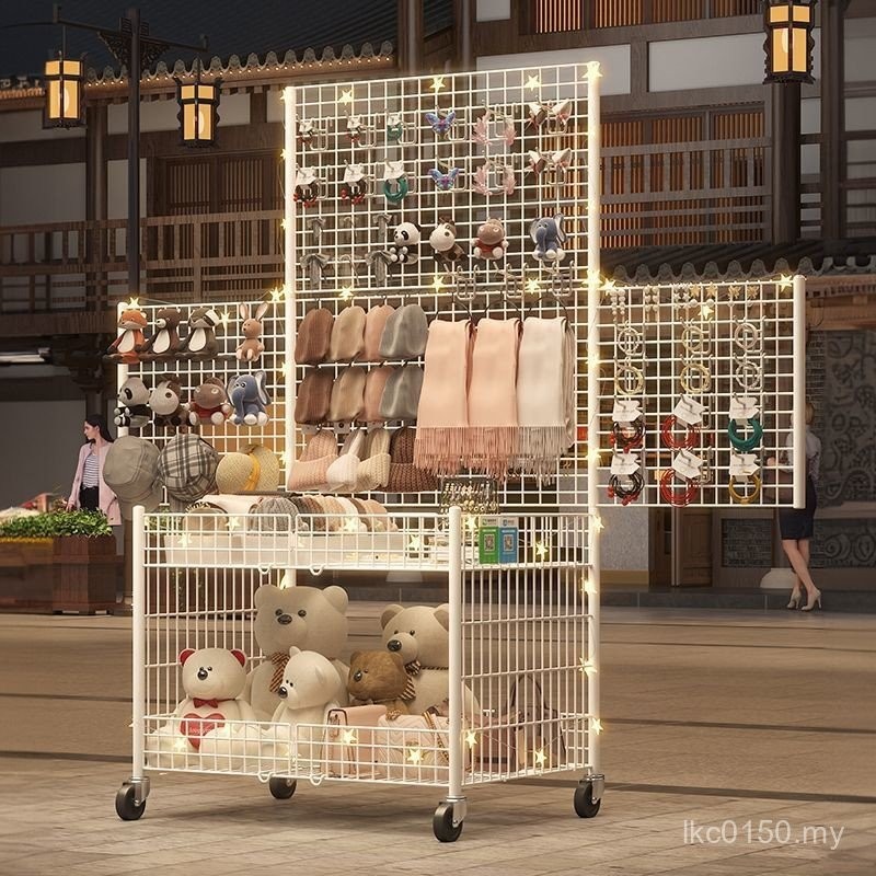 Storage Storage Shopping Cart Shelf Snack Stall Stall Trolley Night ...