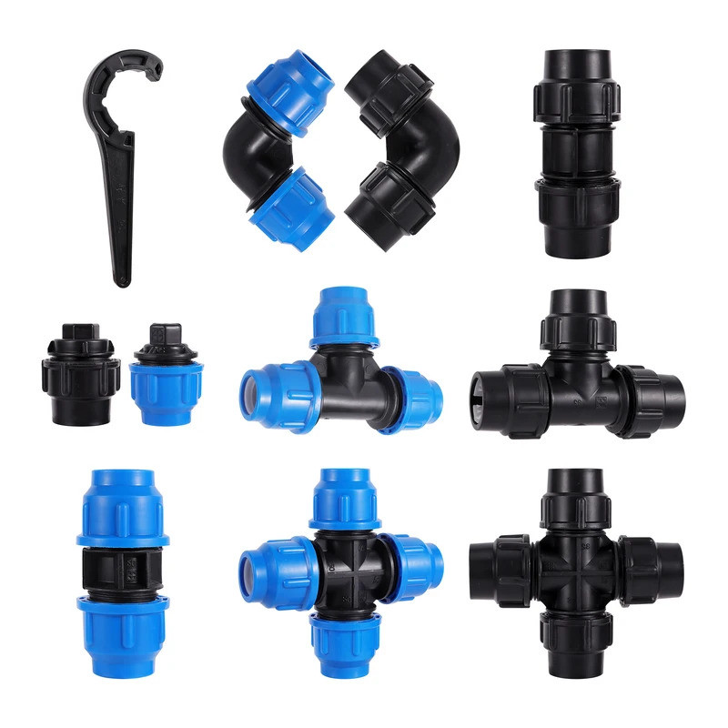 25mm Quick Connector Ball Valve Pe Valve Straight Tee Elbow Pipe Connector Irrigation Pipe Water ...
